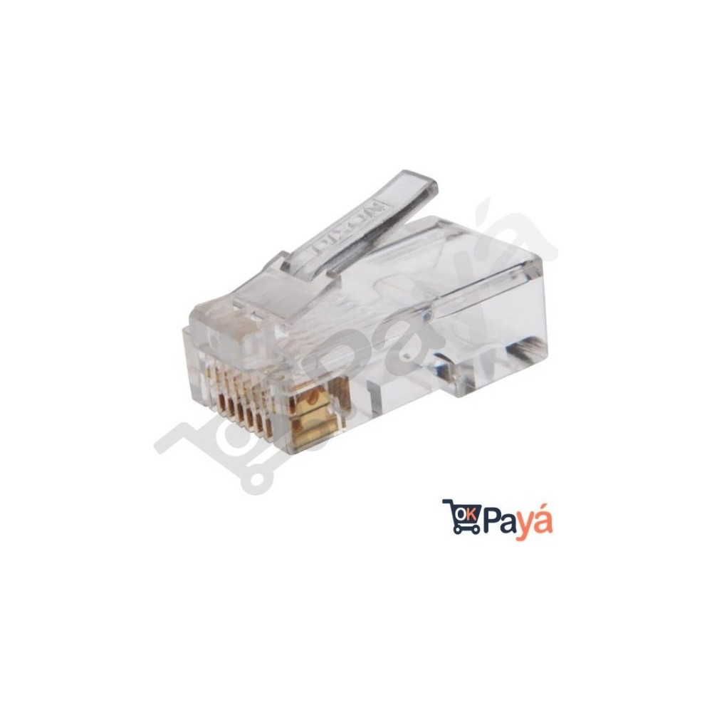 50 Conectores Rj45 Categoria 6 Con Guia